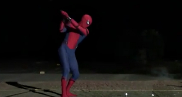 Spider-Man—AKA Tom Holland—actually has a damn good swing